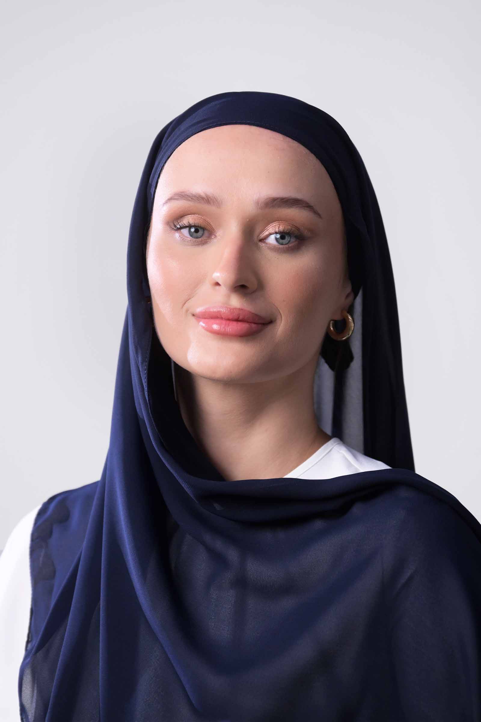 Navy Easy Wear Hijab Foulard Store Navy Easy Wear Hijab Foulard Store
